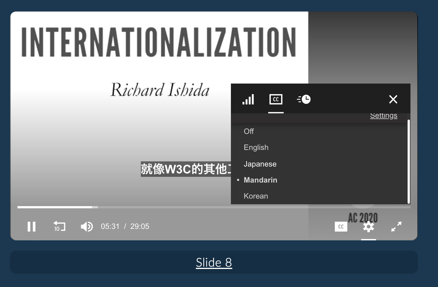 use local languages for caption options? · Issue #27 · w3c/presentation-viewer · GitHub