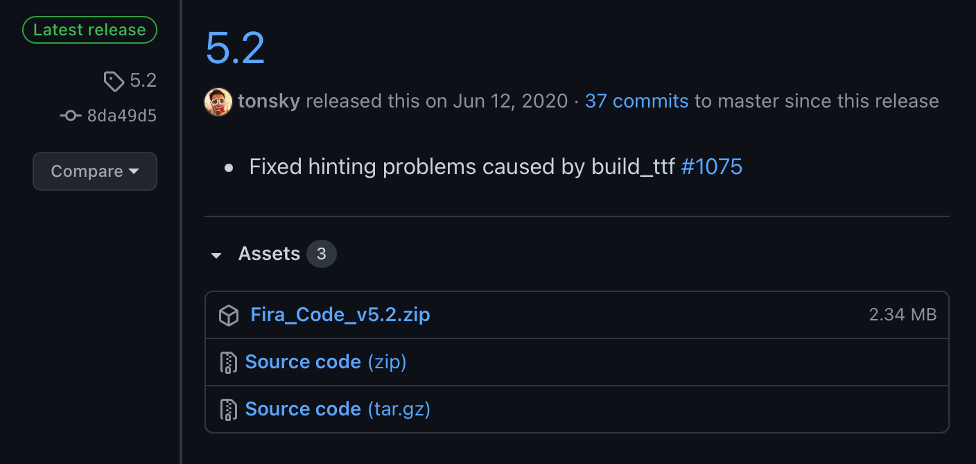 Firacode outdated · Issue #3098 · google/fonts · GitHub