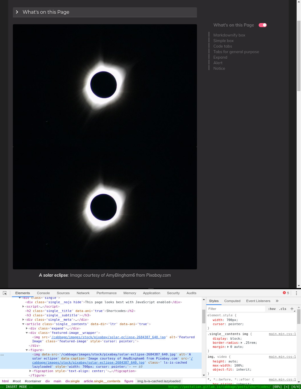 img src shortcode - works on localhost, not when deployed to gitlab pages · Issue #347 · zzossig ...