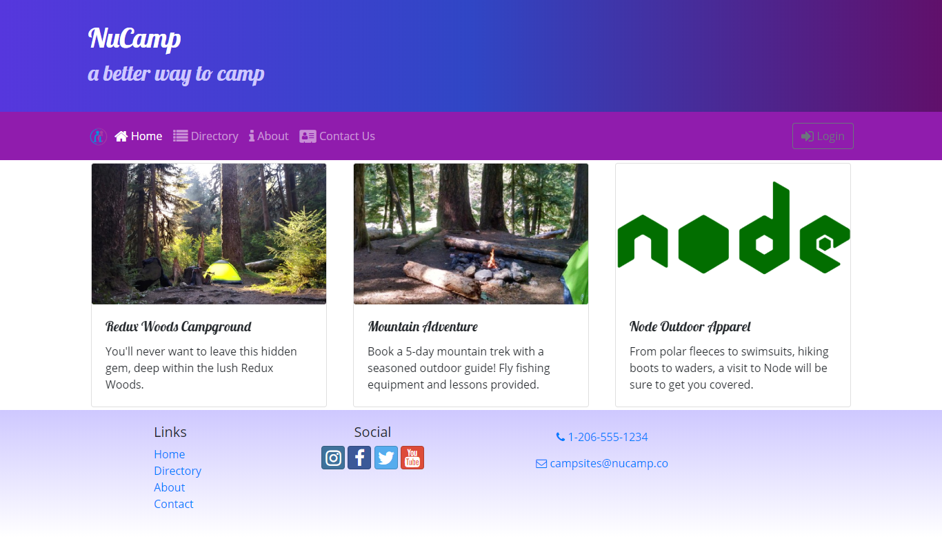 GitHub - Sridevi2014/nucampsitereactapp: react-NucampSite