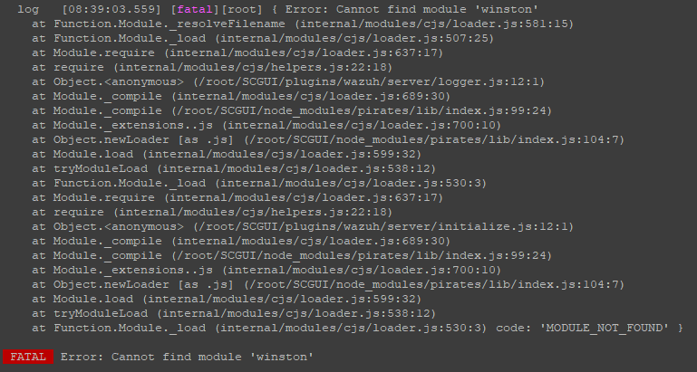 7.2.0 OSS - MODULE_NOT_FOUND · Issue #1565 · wazuh/wazuh-dashboard-plugins · GitHub