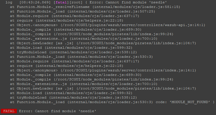 7.2.0 OSS - MODULE_NOT_FOUND · Issue #1565 · wazuh/wazuh-dashboard-plugins · GitHub