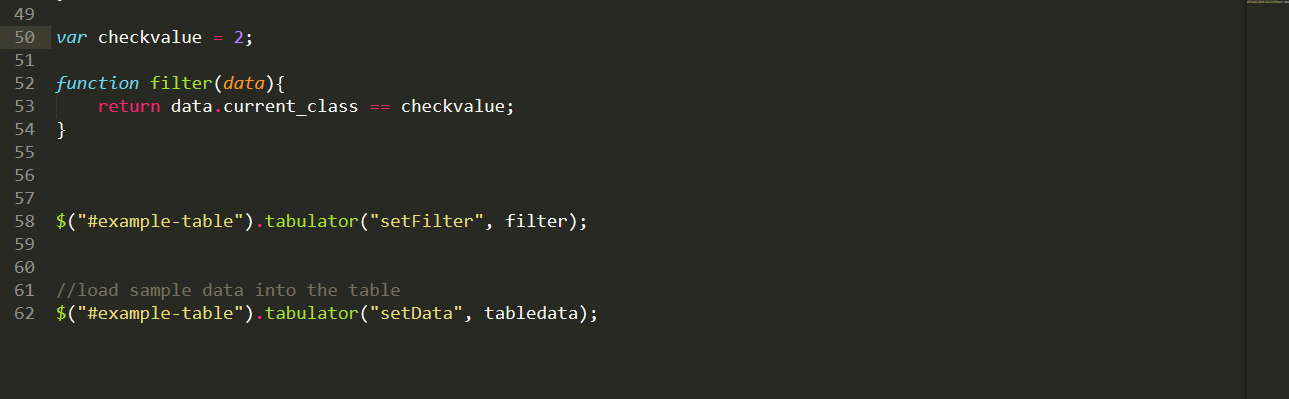 Filtering Table Data · Issue #1329 · olifolkerd/tabulator · GitHub