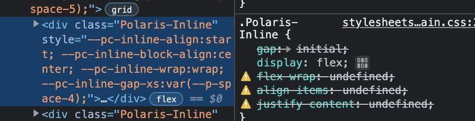 Latest Version Of Polaris Is Not Rendering Resourcelist Correctly When Importing Css · Issue