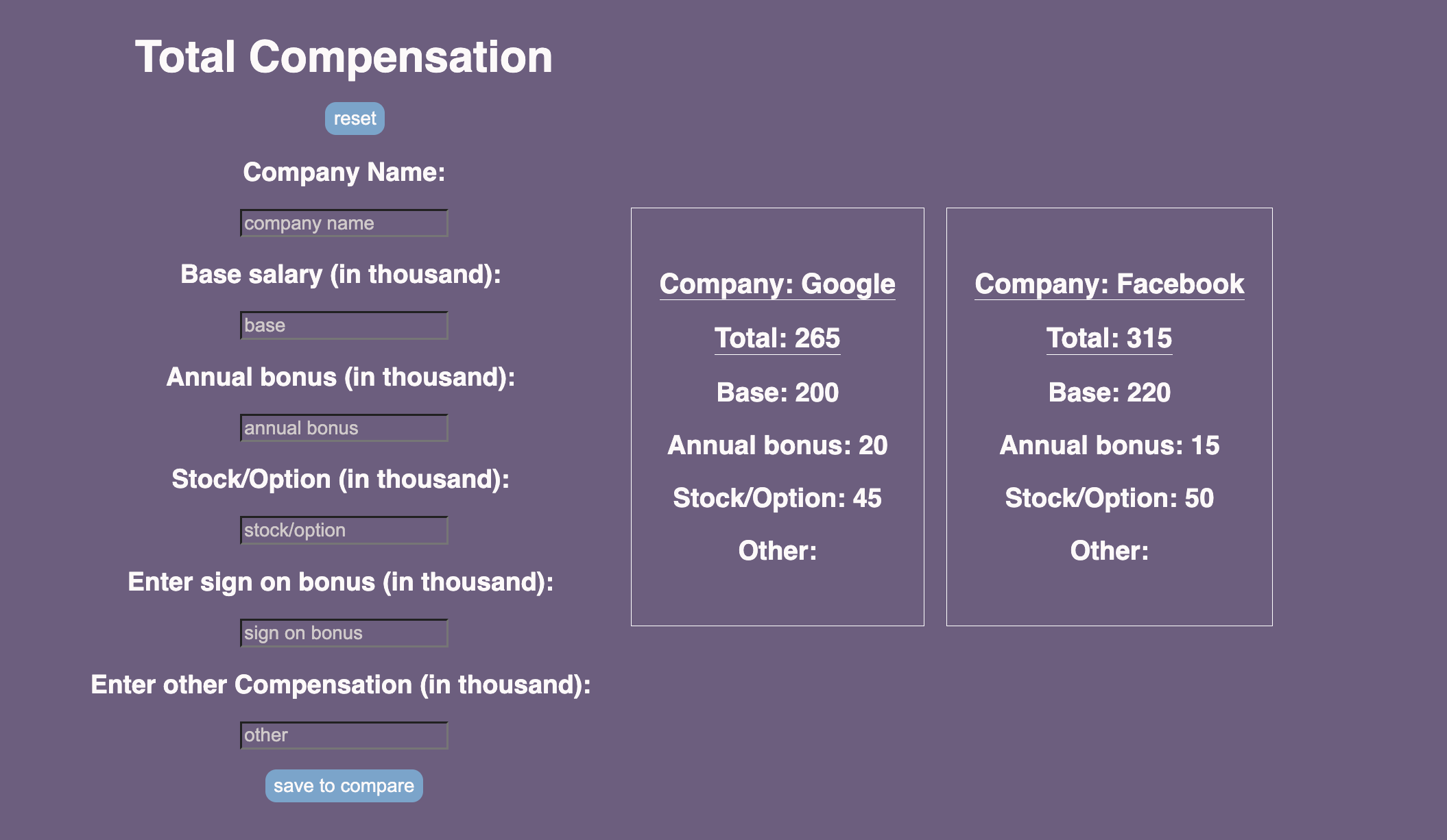 GitHub - jingxia1219/total-comp-calculator
