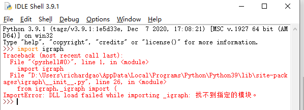 ImportError: DLL load failed while importing _igraph · Issue #479 ...