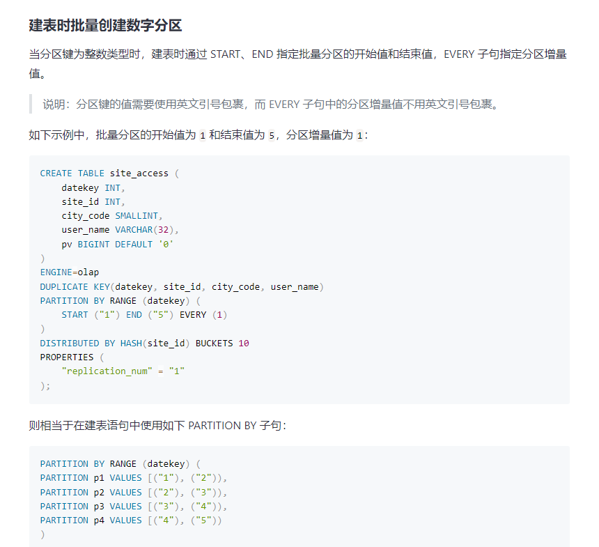Feature Batch Create Partitions Supports Date And Number Types · Issue 13123 · Apachedoris 