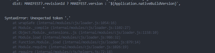 Unexpected token '.' for Web initial · Issue #182 · expo/sentry-expo ...