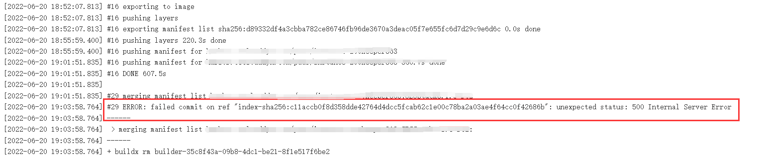 An Error Occurred During The Build But There Was No Interruption · Issue 1174 · Dockerbuildx