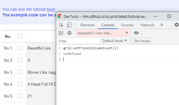 rowHeader disapearing using custom rowHeader and frozenColumn · Issue #1426 · nhn/tui.grid · GitHub