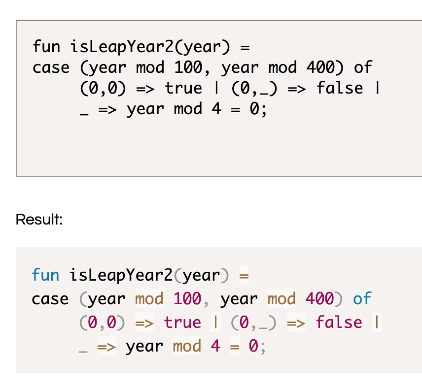 sml track code formatting · Issue #5252 · exercism/exercism · GitHub