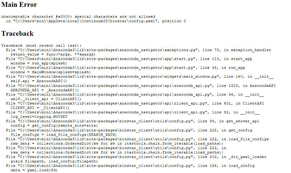 Anaconda Navigator Error · Issue 2280 · Continuumioanaconda Issues · Github 9689
