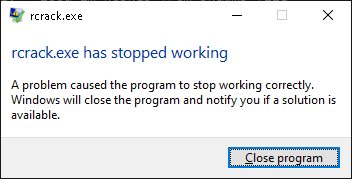 rcrack crashes on execution · Issue #196 · openaudible/openaudible · GitHub
