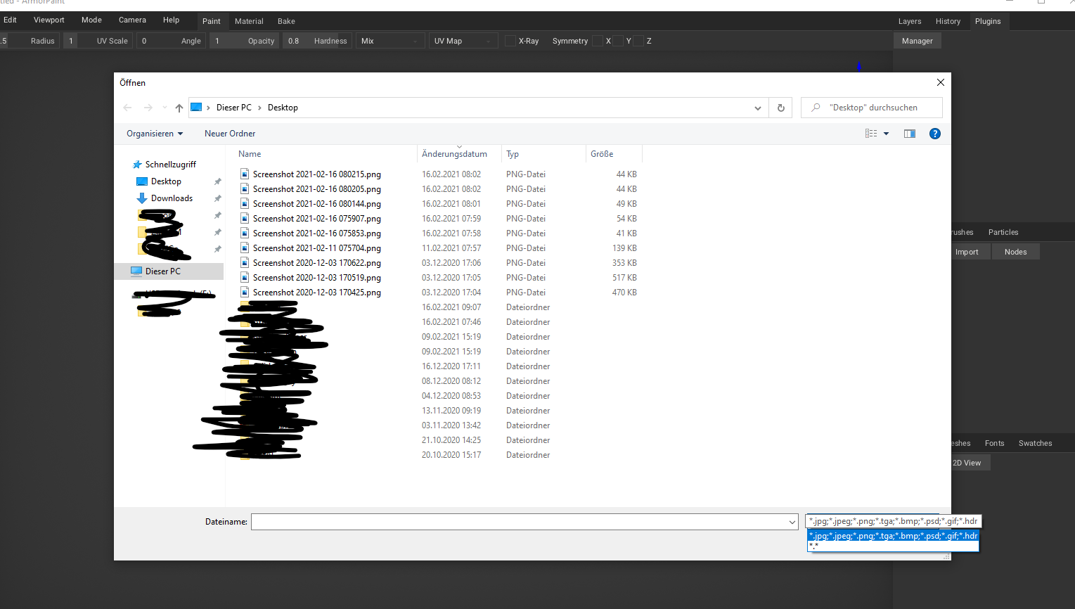 tif extension not in filter list of file picker dialog · Issue #825 · armory3d/armortools · GitHub