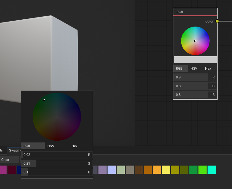 Changing a swatch changes a RGB node's color space tab · Issue #1121 ...