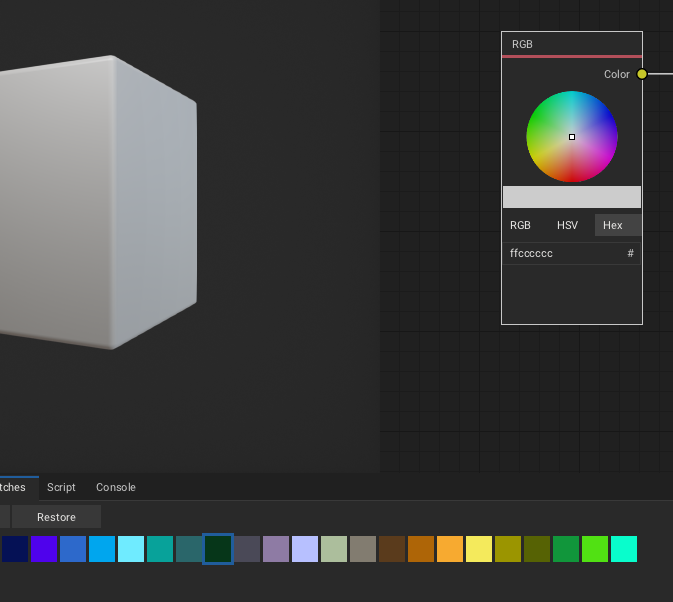 Changing a swatch changes a RGB node's color space tab · Issue #1121 ...