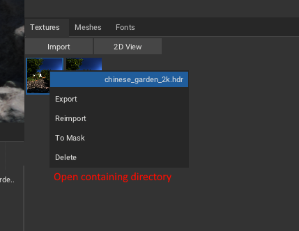 Open containing directory · Issue #684 · armory3d/armortools · GitHub