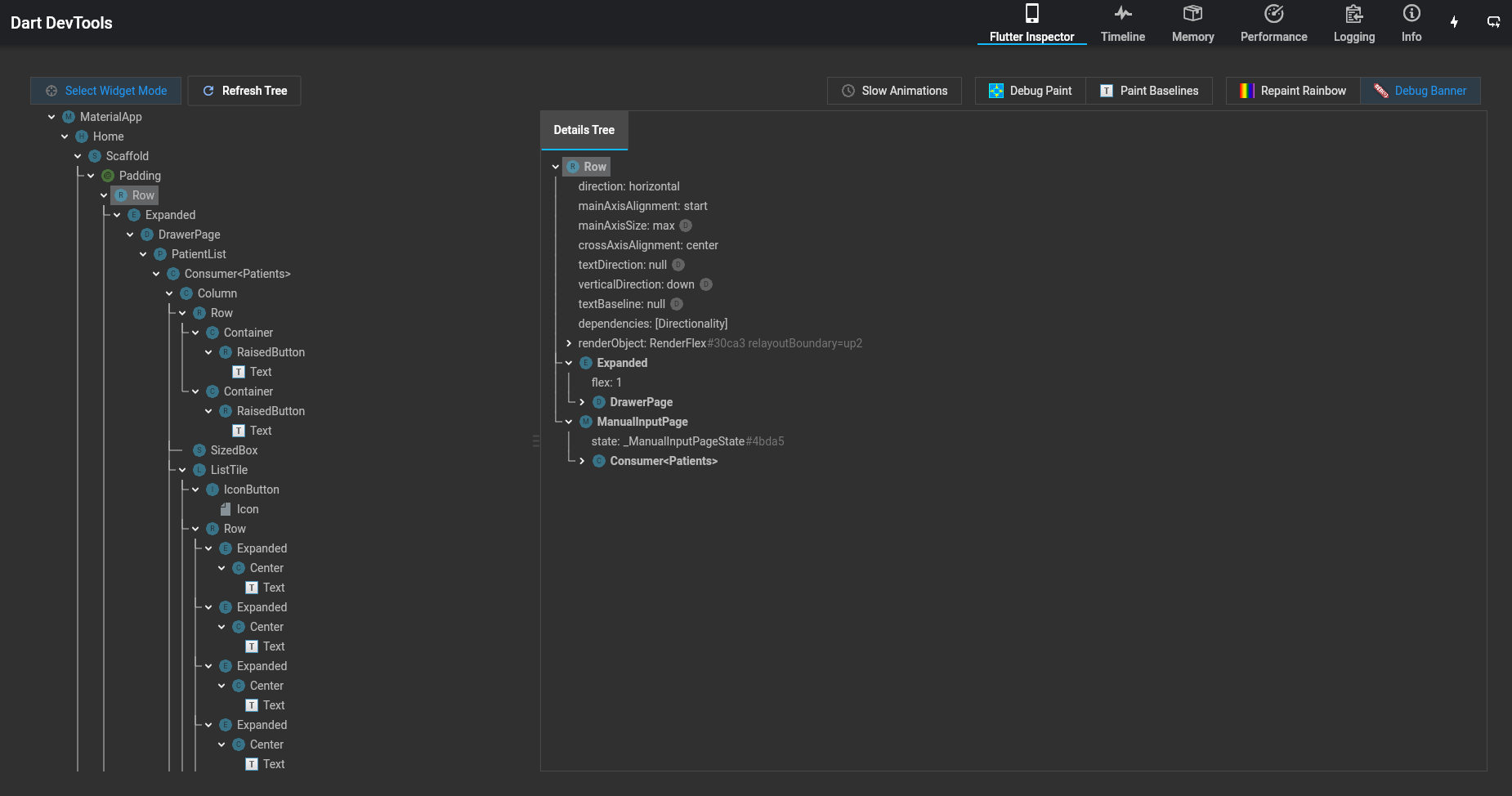 How to use Layout Explorer feature in Flutter Web · Issue #1845 · flutter/devtools · GitHub