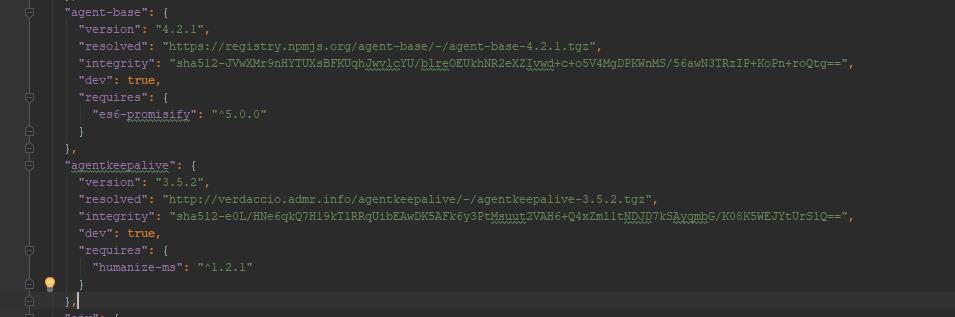 Package Lockjson Resolved Field Points To Npmjs Registry · Issue 1300 · Verdaccioverdaccio