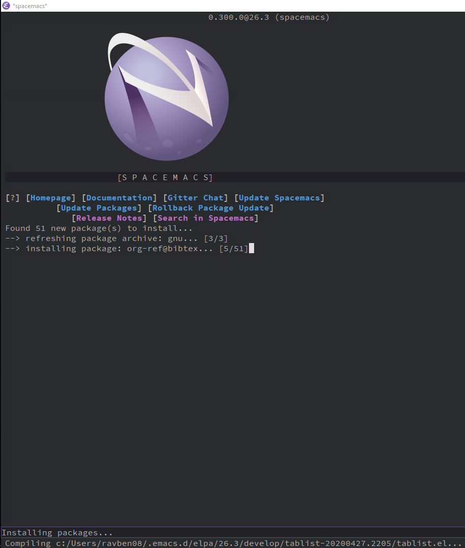 Spacemacs on Windows 10 does not start - Emacs hangs during start-up · Issue #13776 · syl20bnr ...