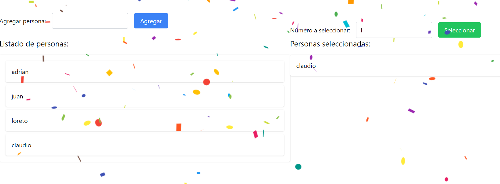 GitHub - AdrianGomezCL/RandomSelector: This project is a simple React ...