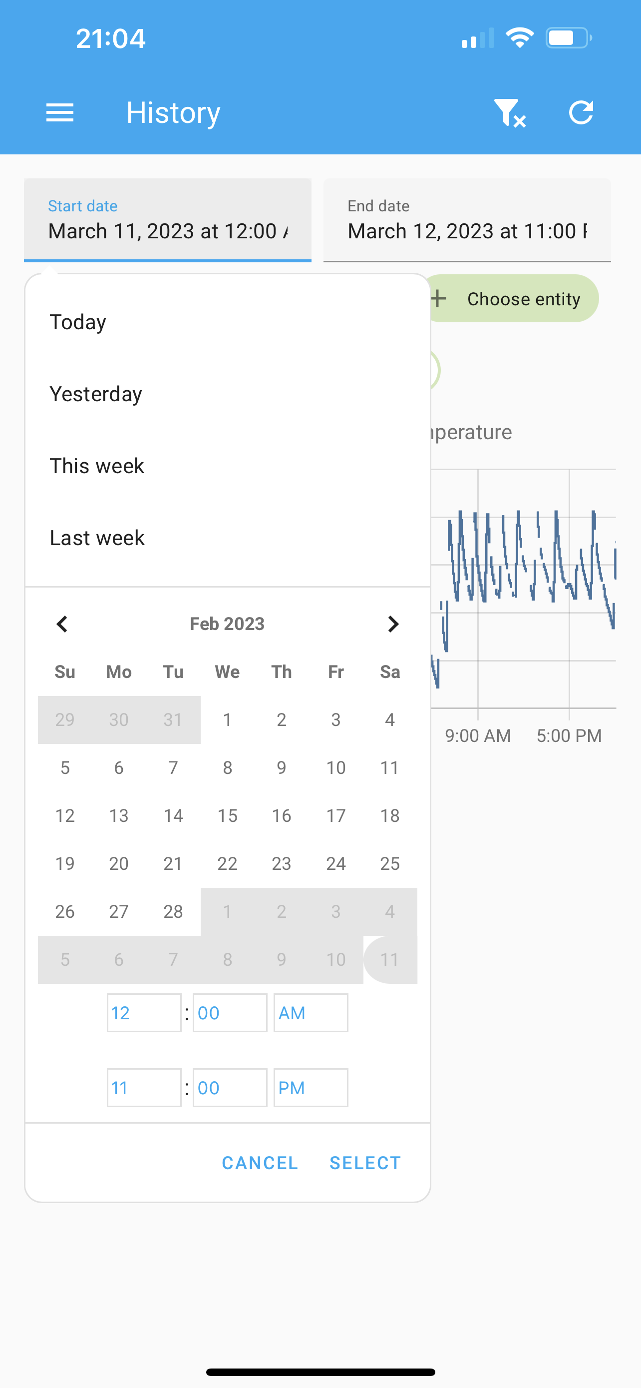 Calendar In History Is Stuck In February · Issue 15802 · Home Assistantfrontend · Github