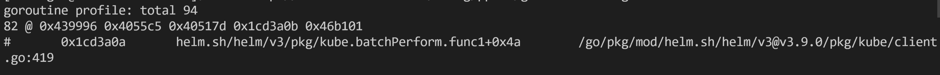 Why Are Many Goroutines Got Stuck At Batchperform · Issue 11871 · Helmhelm · Github 