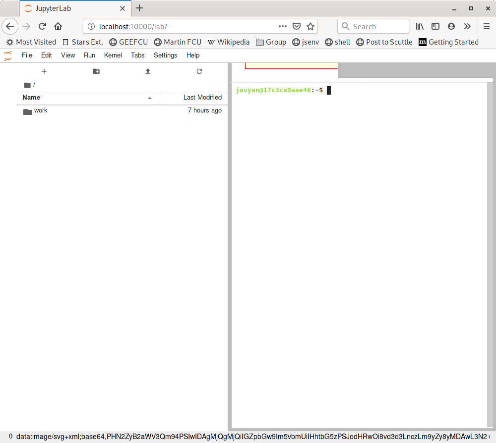 UI Corruption starting on jupyter/scipy-notebook:64c893e91c60 after ...