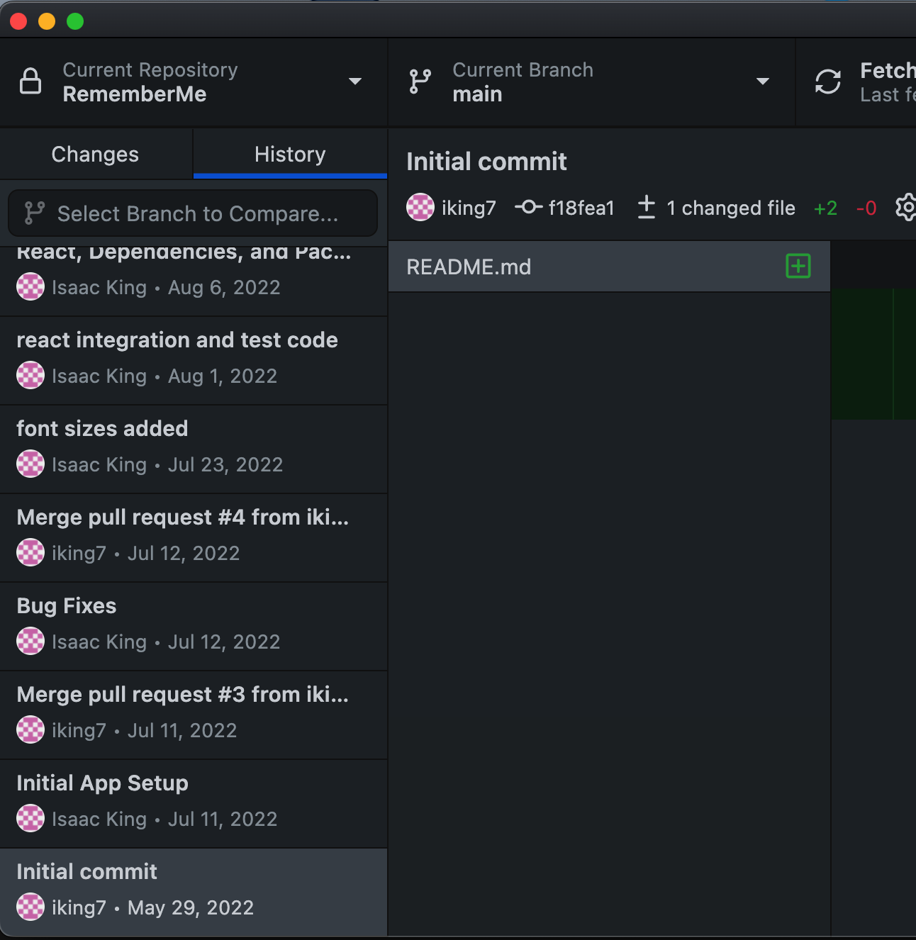 down arrow in history not stable · Issue #15290 · desktop/desktop · GitHub