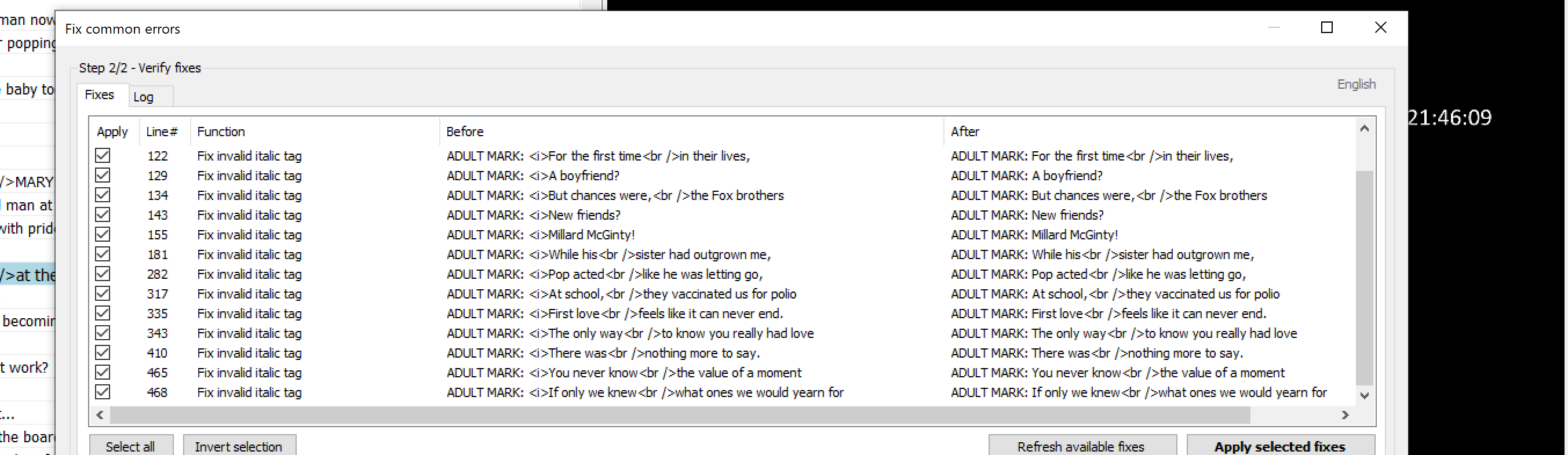 Invalid Italics · Issue #6420 · SubtitleEdit/subtitleedit · GitHub