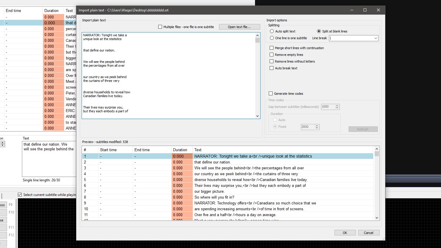 Import Plain Text can use an update · Issue #3214 · SubtitleEdit/subtitleedit · GitHub