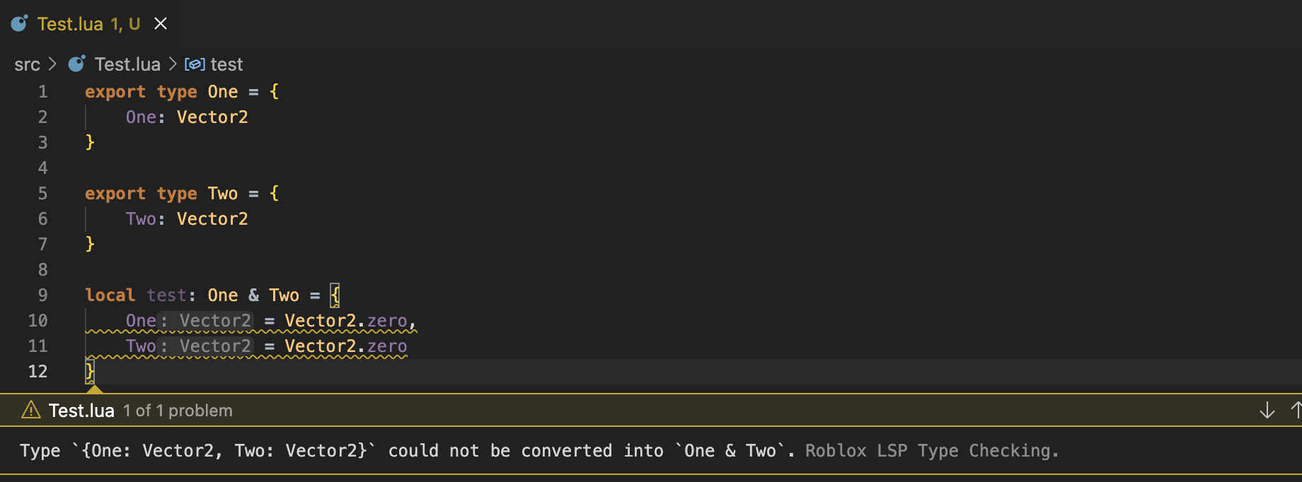 IntelliSense incorrectly stating type intersections cannot be converted · Issue #182 ...