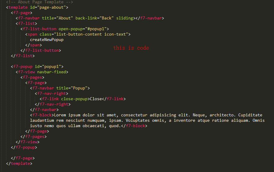 issue with navbar in a popup in a subpage · Issue #213 · framework7io/framework7-vue · GitHub