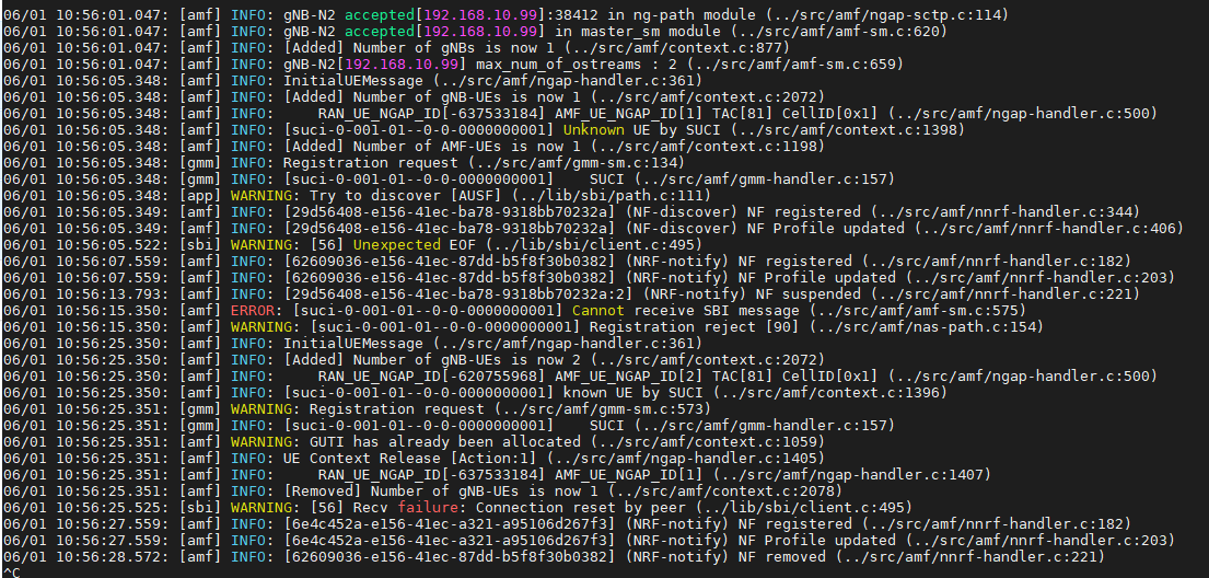 open5gs test UE registration with Spirent Landslide · Issue #1570 ...