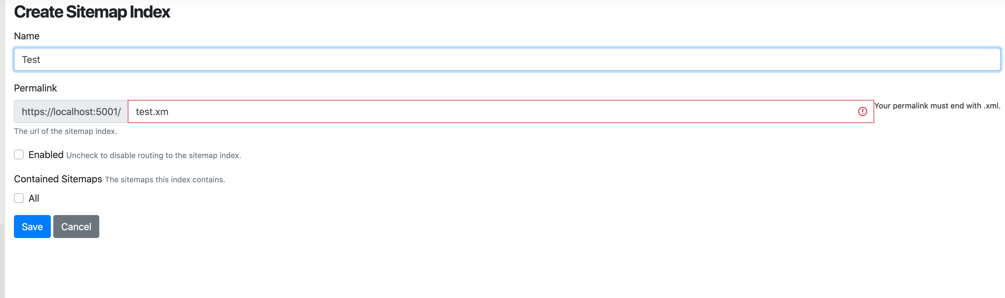 Validation Format Within Sitemap Index Edit · Issue 7474 · Orchardcmsorchardcore · Github 1715