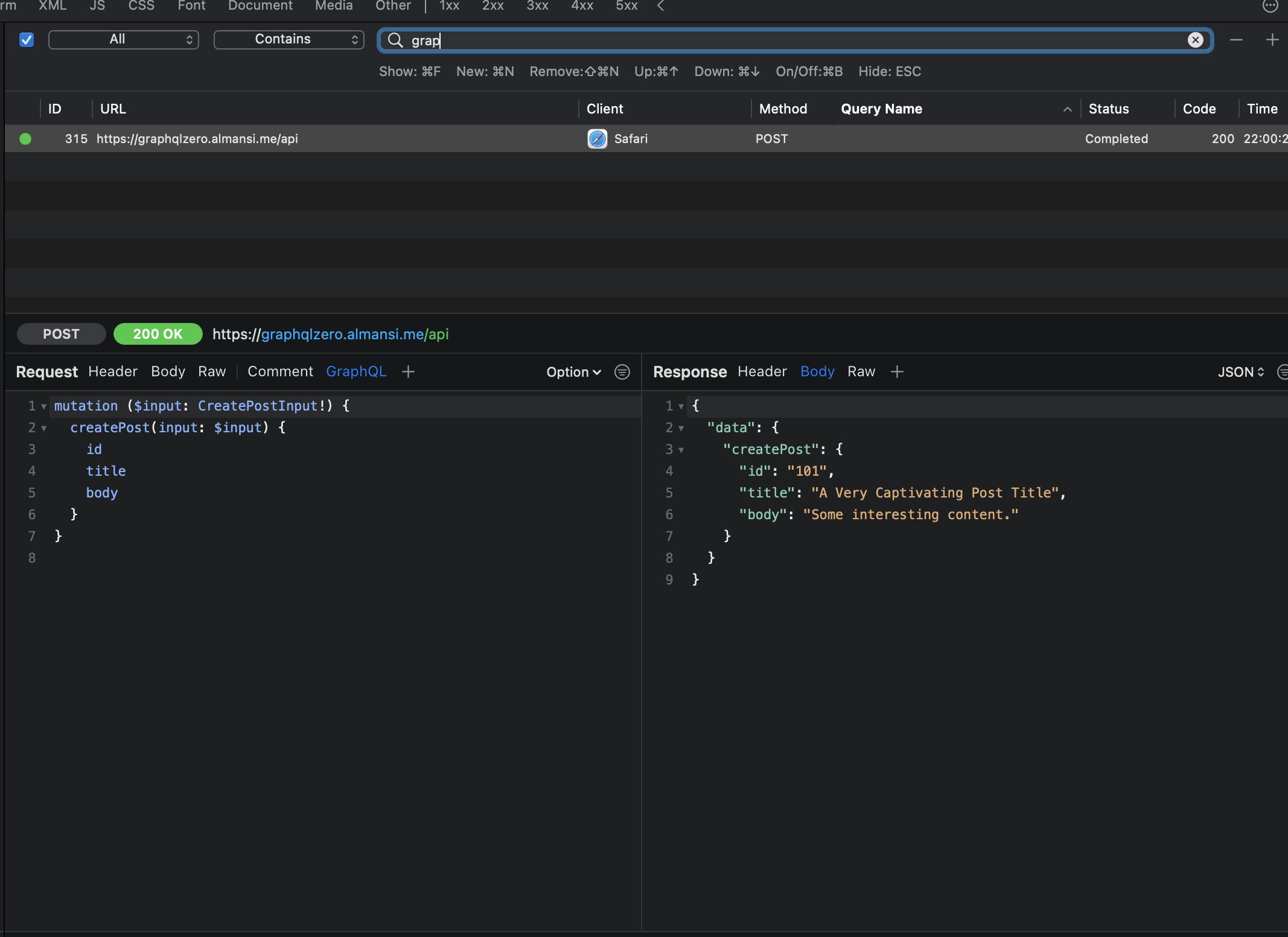 Display Query Variable on GraphQL Previewer · Issue #1099 · ProxymanApp/Proxyman · GitHub