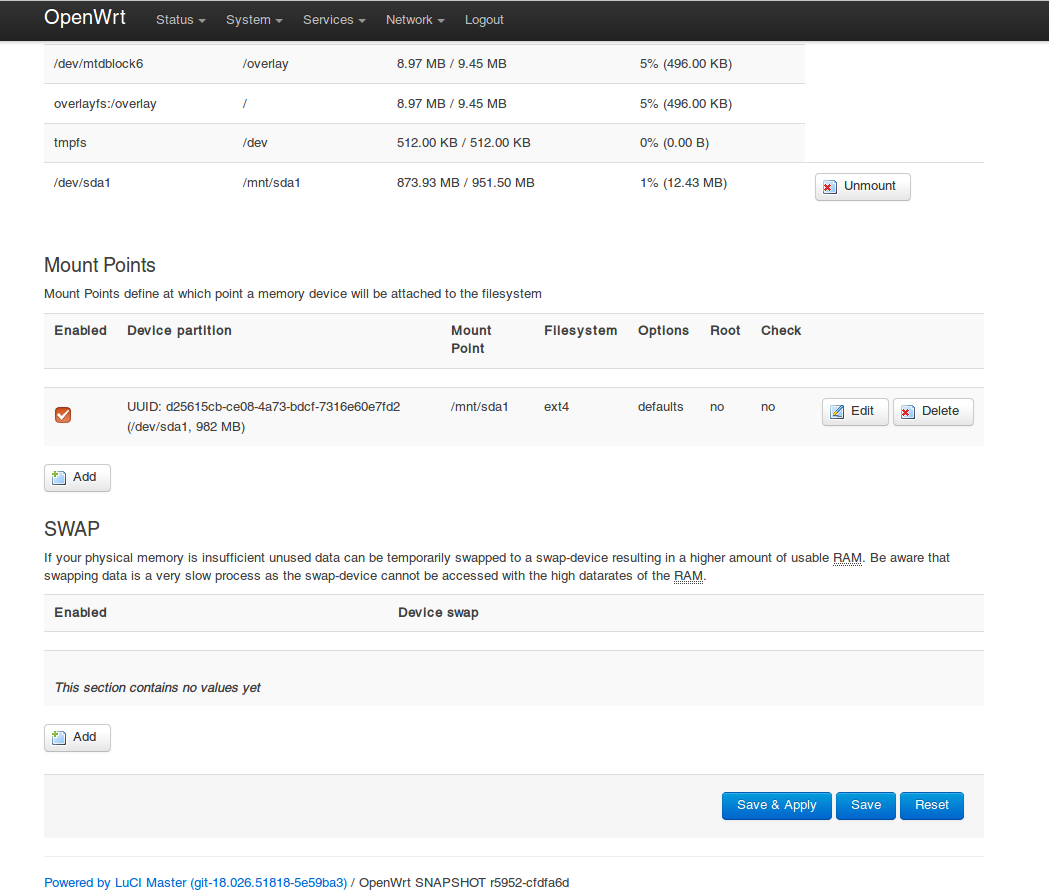 Mount Points discrepancy · Issue #1599 · openwrt/luci · GitHub