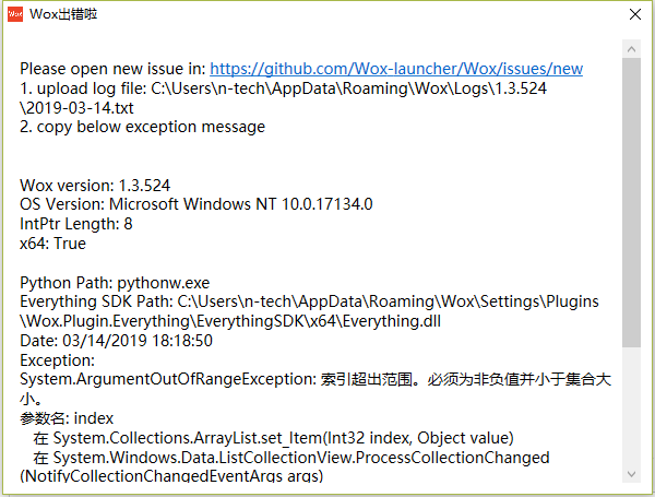 Wox error · Issue #2405 · Wox-launcher/Wox · GitHub