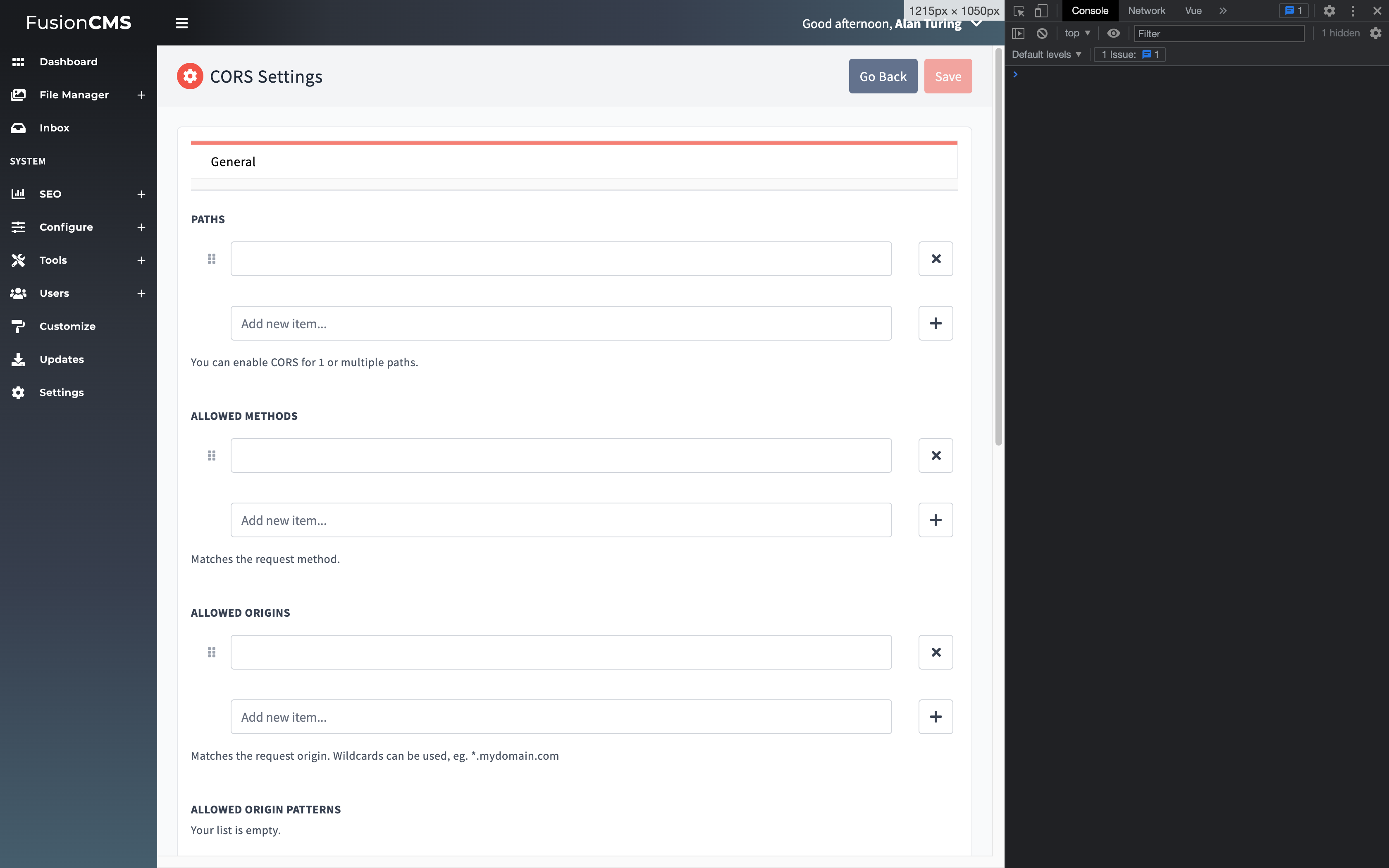 List Settings don't show defaults or save · Issue #799 · fusioncms/fusioncms · GitHub