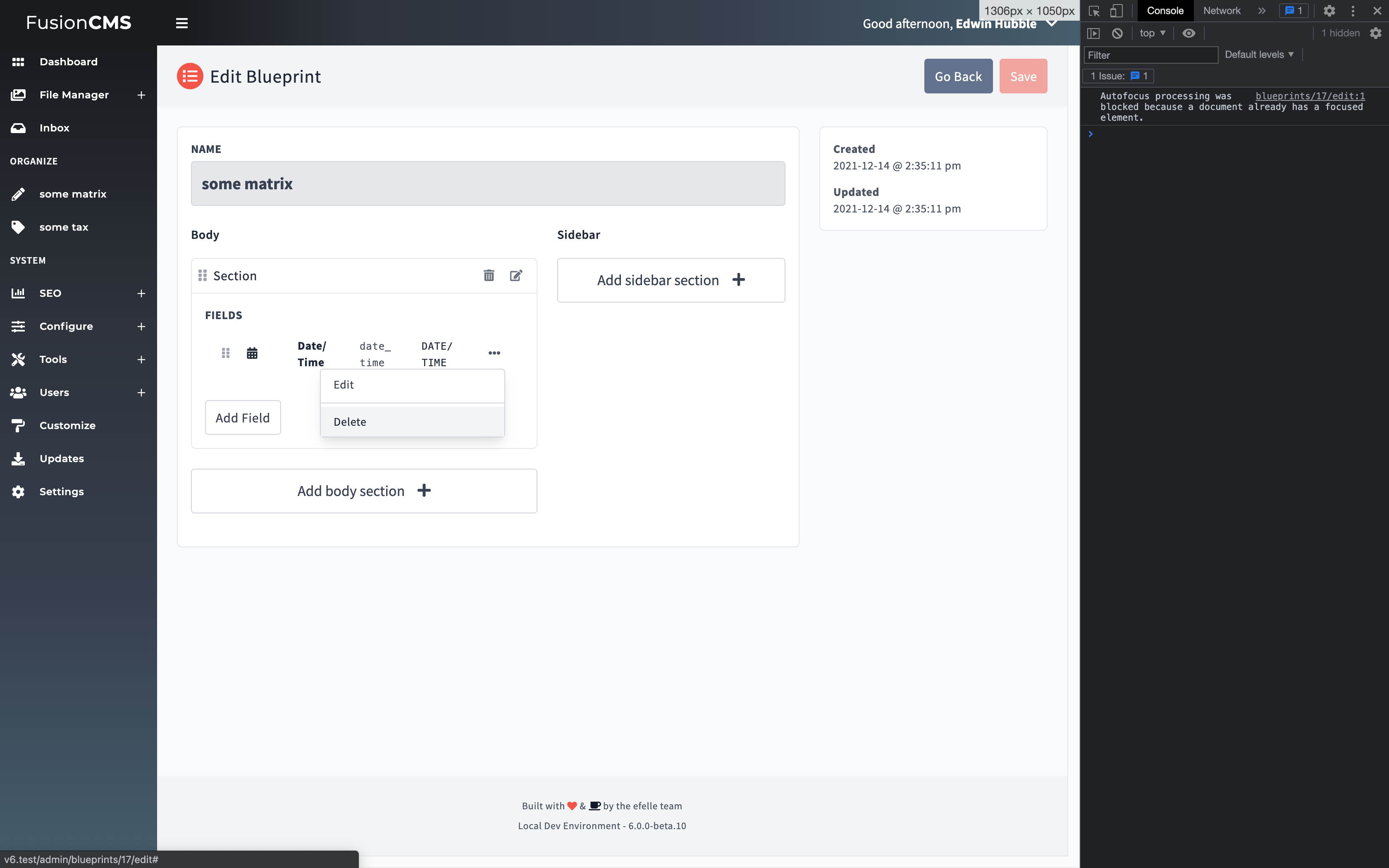 Delete Blueprint Field is not red · Issue #807 · fusioncms/fusioncms · GitHub