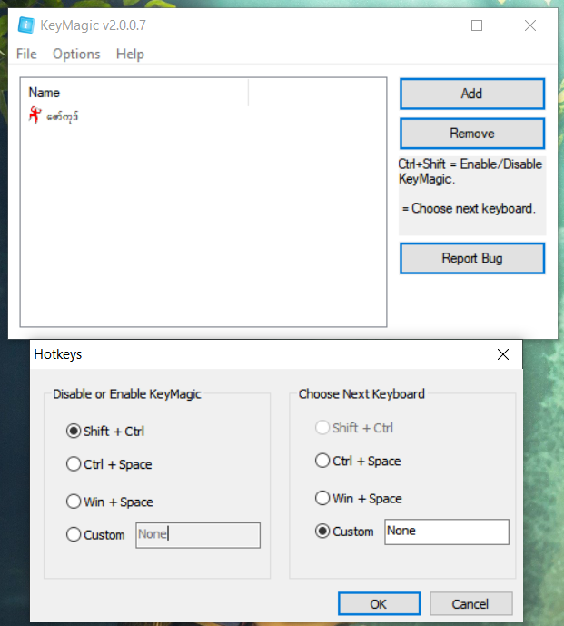 hot key issue · Issue #78 · thantthet/keymagic · GitHub