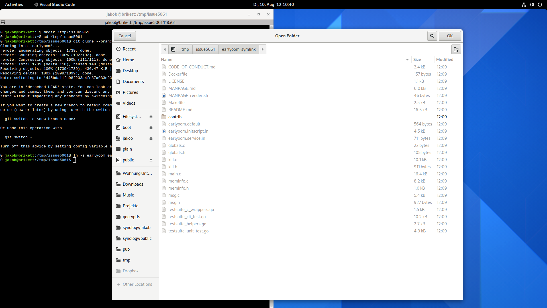 Formatting with a symlinked folder may randomly corrupt files · Issue #5061 · microsoft/vscode ...