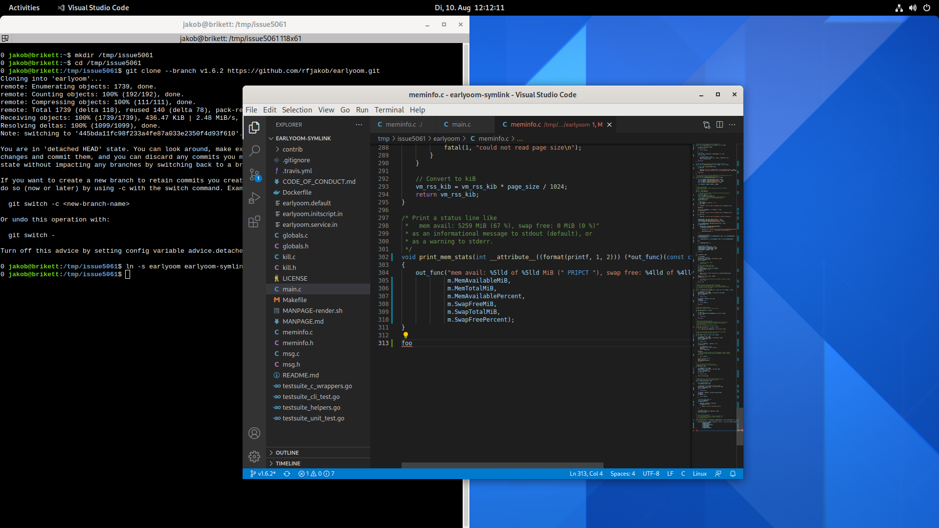 Formatting with a symlinked folder may randomly corrupt files · Issue ...