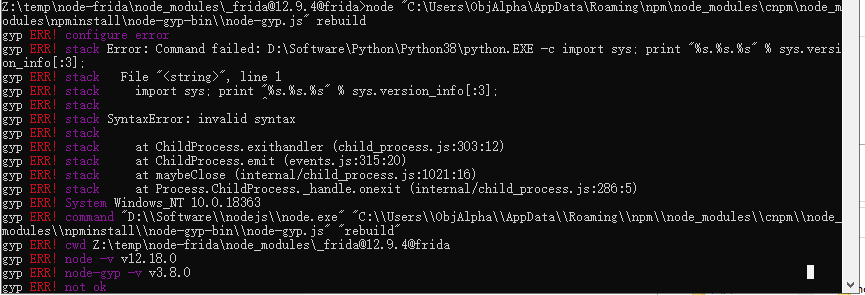 which version of python is needed for npm install frida? · Issue #1329 · frida/frida · GitHub