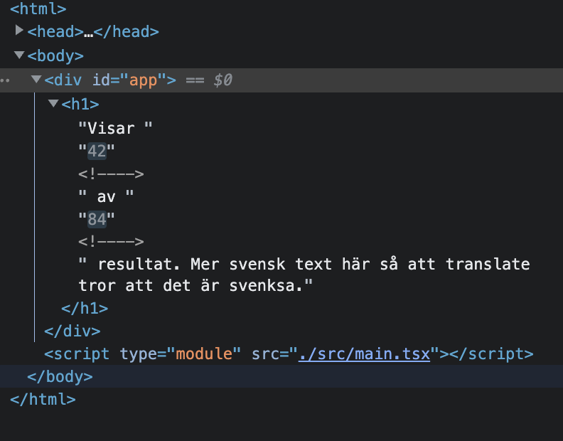 When Google Translate is enabled on a website, SolidJS can't update some of the DOM · Issue ...