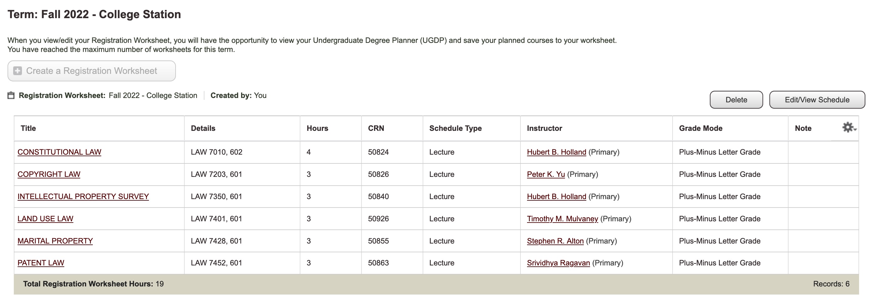 Credit hours for law courses are incorrect · Issue #632 · aggie-coding-club/Rev-Registration ...