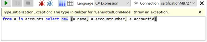TypeInitializationException: The type initializer for ...