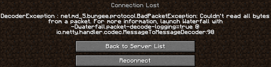 Can't join 1.19.3 server · Issue #167 · Exceptionflug/protocolize · GitHub