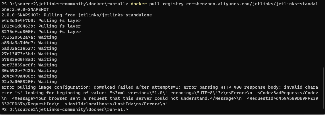 2.0的镜像为啥下载不下来呢 · Issue #281 · jetlinks/jetlinks-community · GitHub