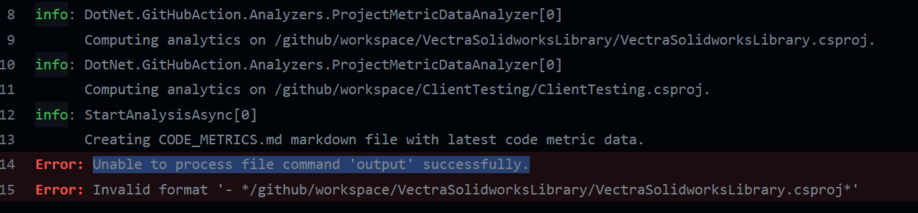 Unable to process file command 'output' successfully. · Issue #6148 · dotnet/samples · GitHub